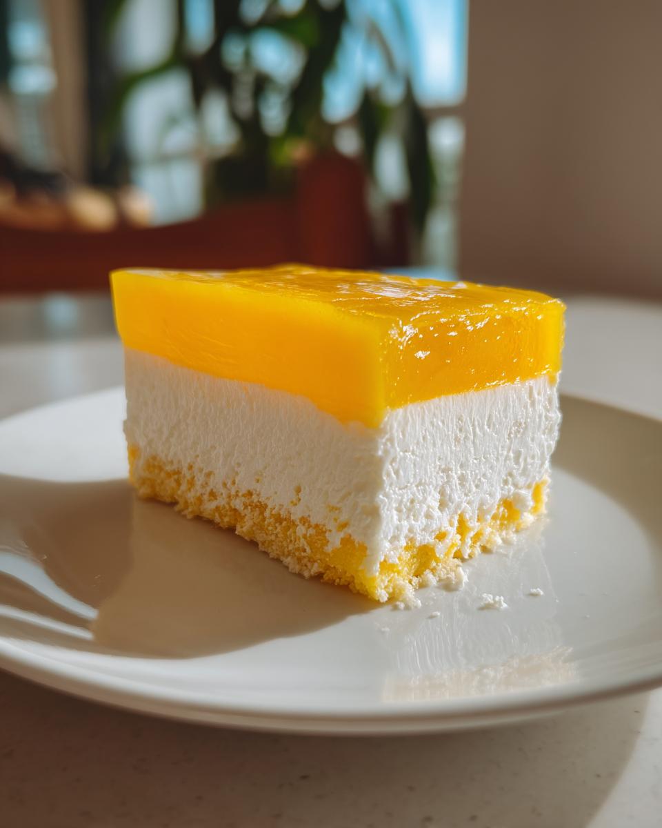 Perfect 2-Layer Mango Gelatin with Cream Cheese Treat - memorecipes