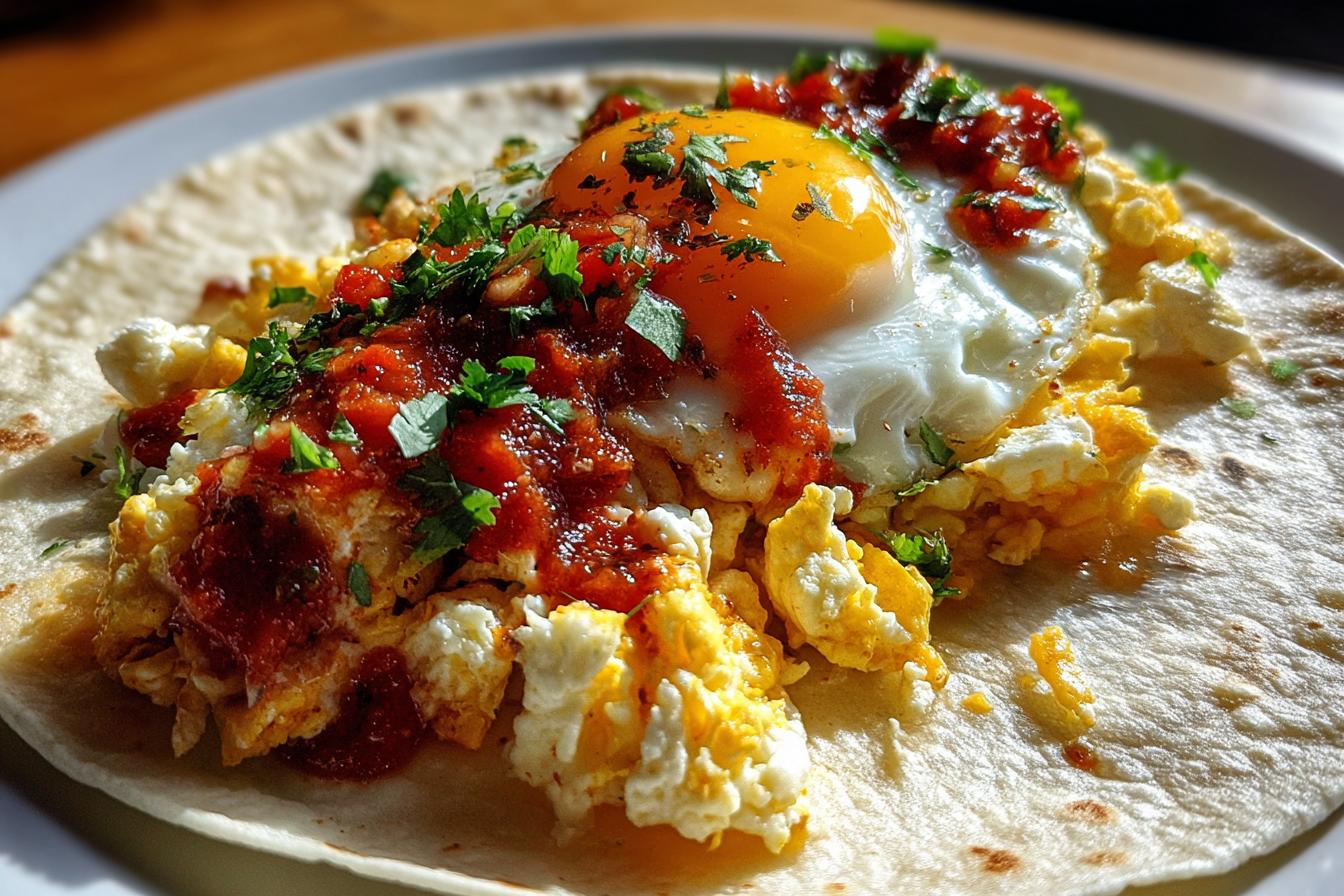 Huevos Rancheros Breakfast Tacos in 30 Minutes - memorecipes