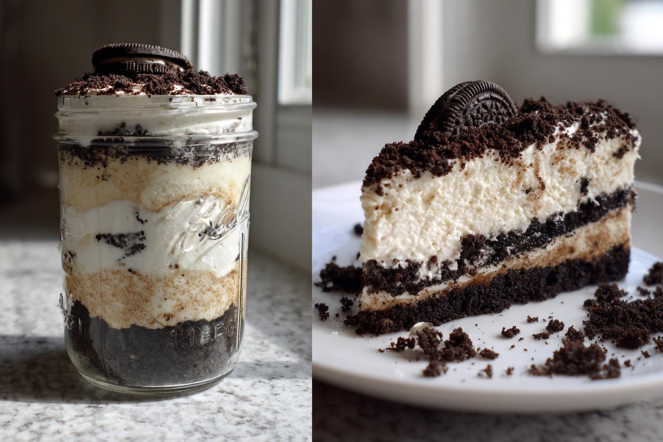 Chilled Oreo Cheesecake in a Jar: 3 Easy Steps - memorecipes