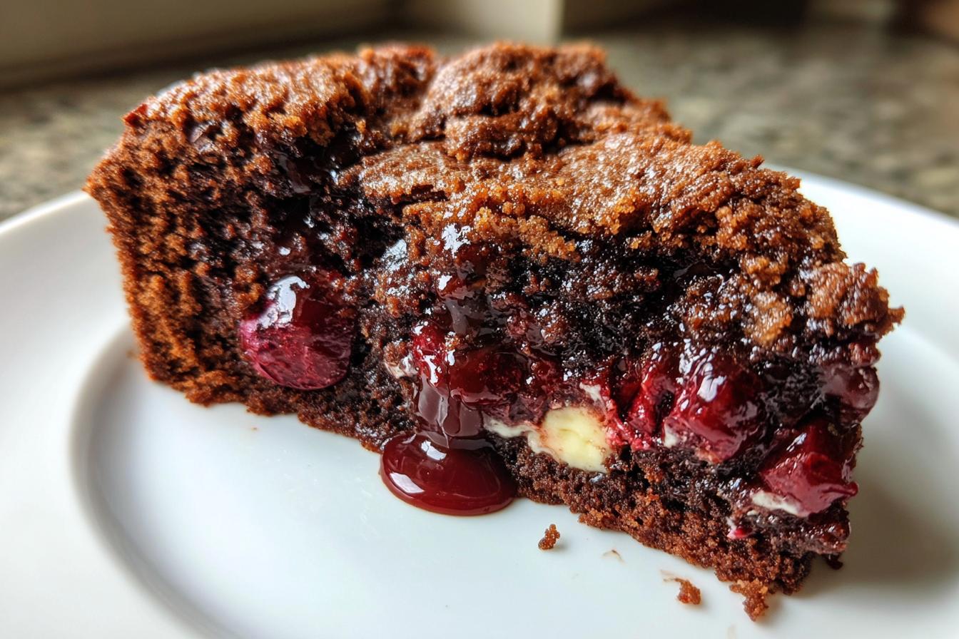 5-Ingredient Chocolate Cherry Dump Cake Magic - memorecipes