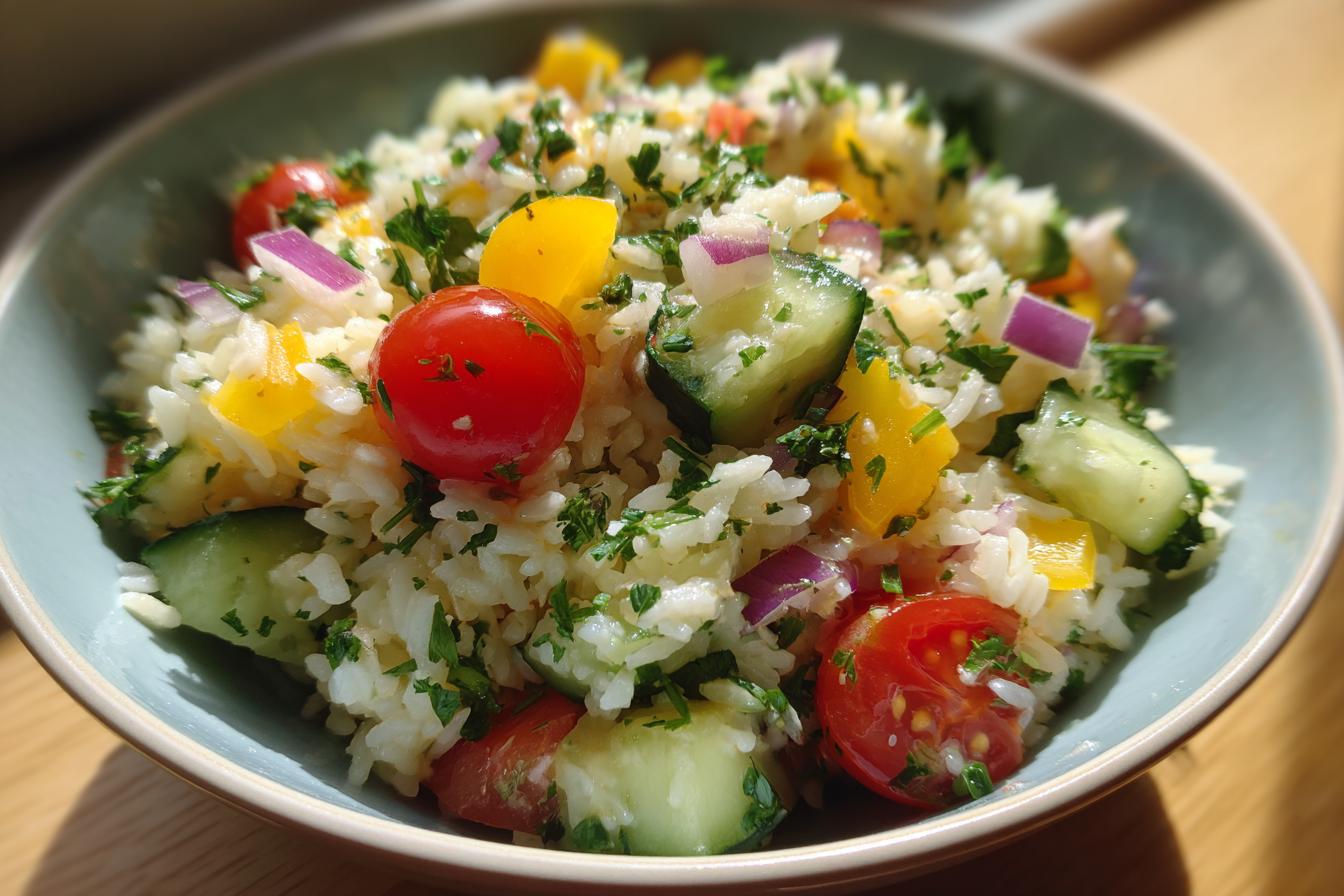 Complete Summer Rice Salad: 15 Minute Winner - memorecipes