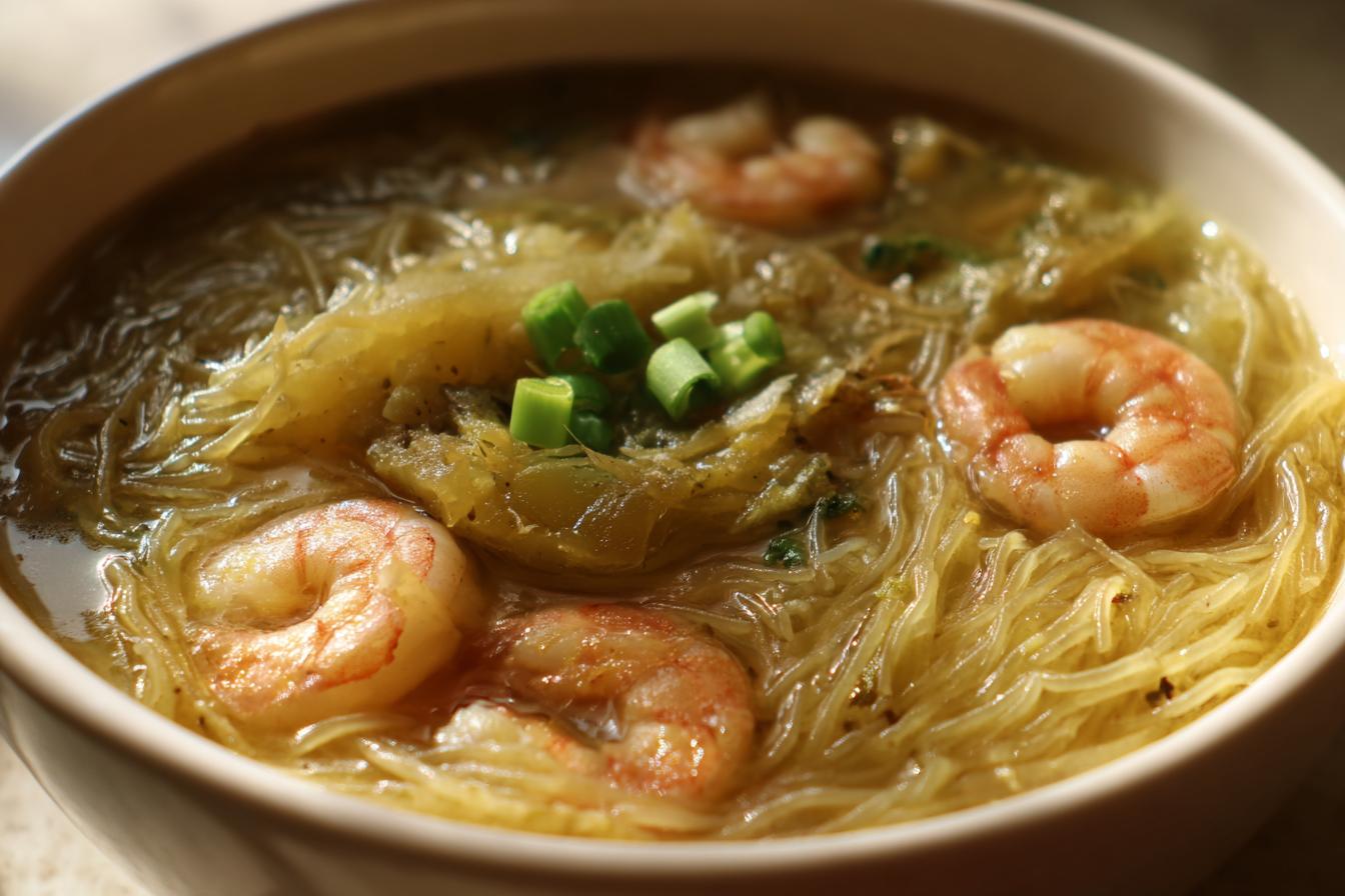 25-Minute Misua and Patola Soup with Shrimp Recipe for Blissful Comfort ...