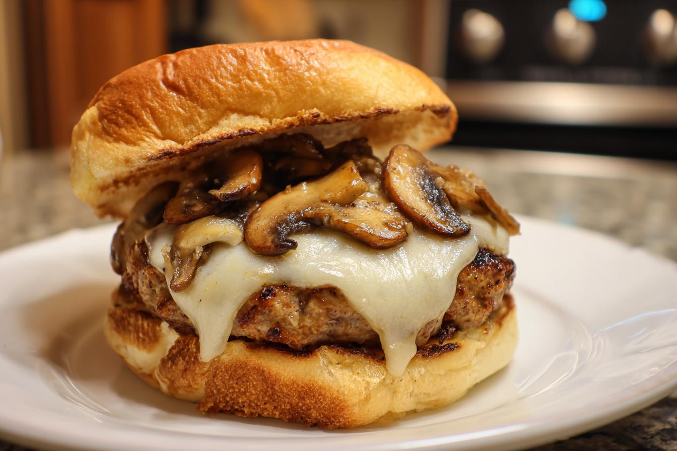 Juicy Mushroom & Swiss Burger Foil Packets in 30 Minutes - memorecipes