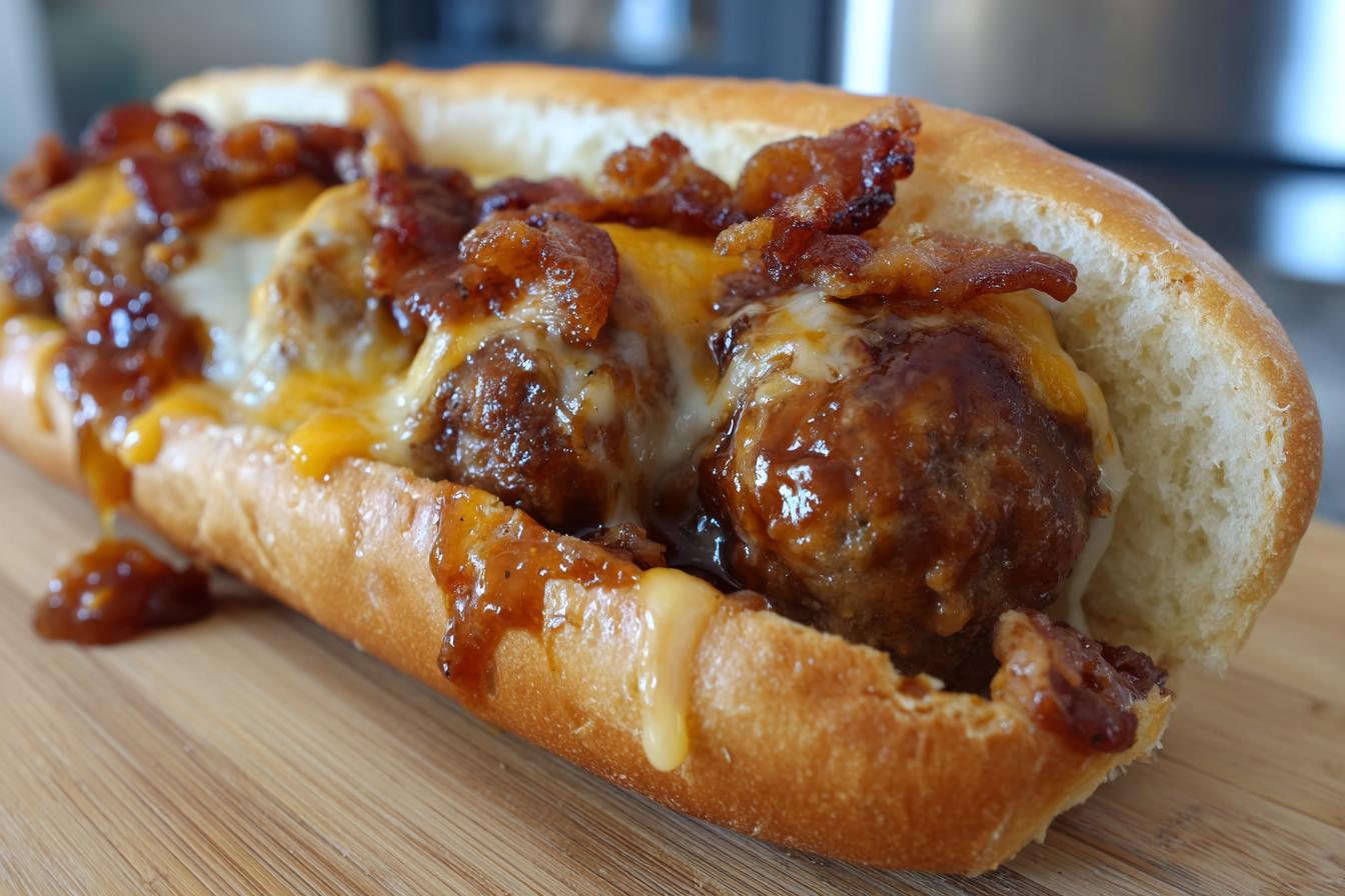 Bourbon BBQ Bacon Cheeseburger Subs: 1 Hit - memorecipes