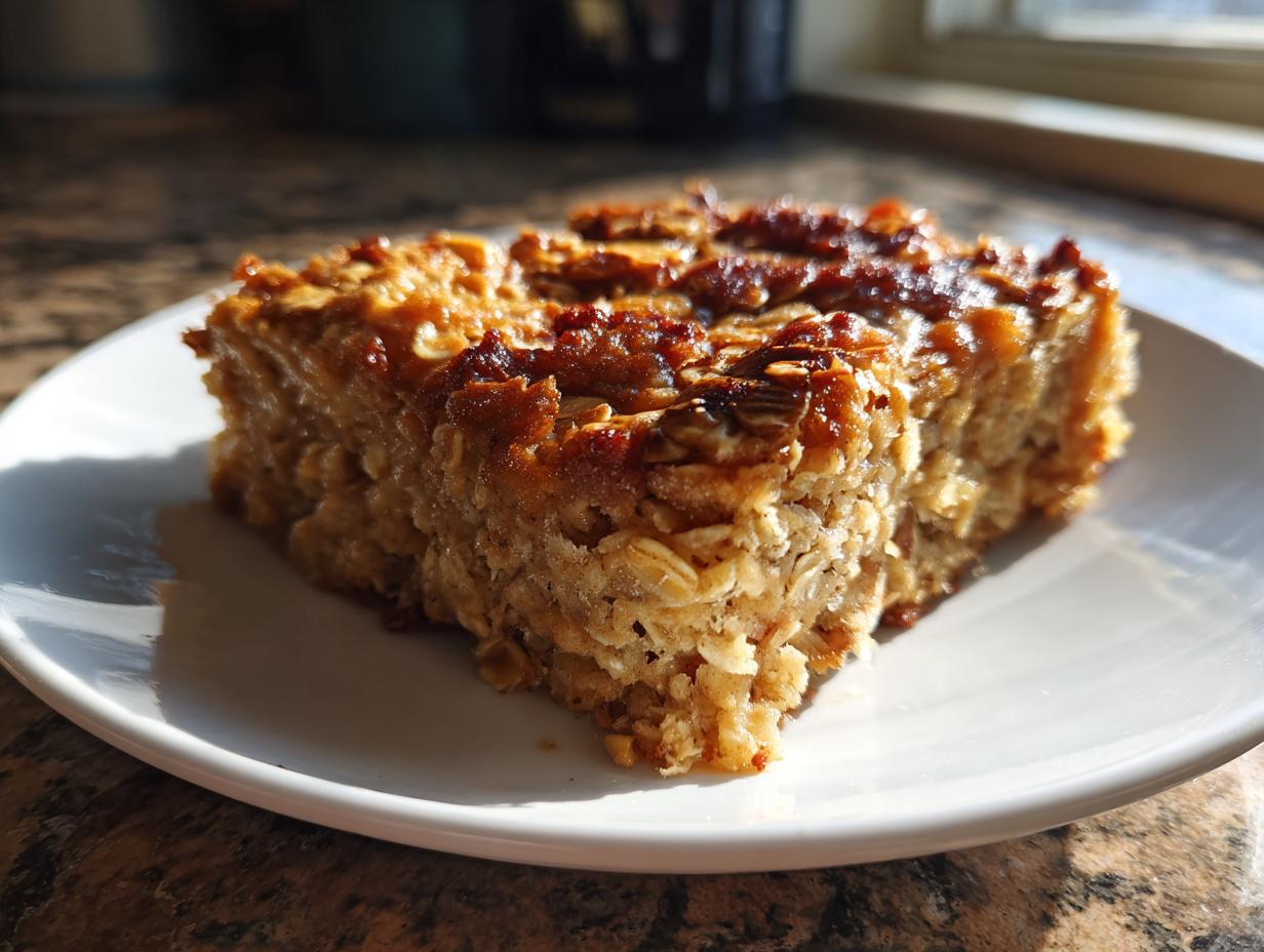 Amazing 350 Cal Peanut Butter Banana Oatmeal Bake - memorecipes