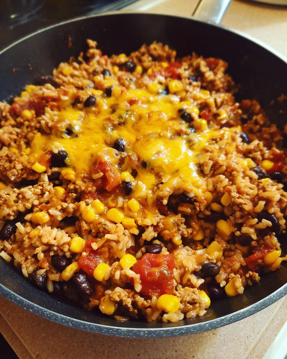 Amazing 40-min Southwest Rice And Ground Turkey Skillet - memorecipes