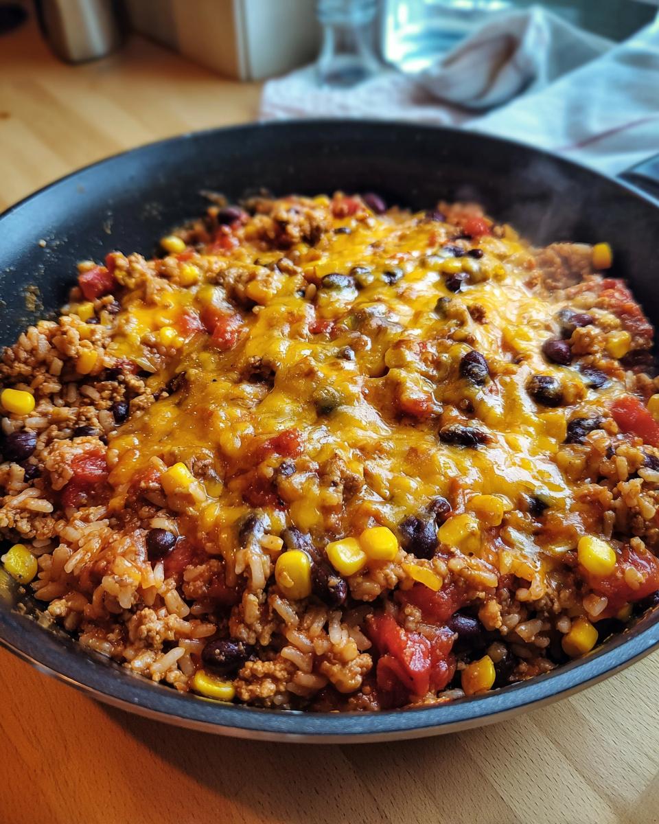 Amazing 40-min Southwest Rice And Ground Turkey Skillet - memorecipes