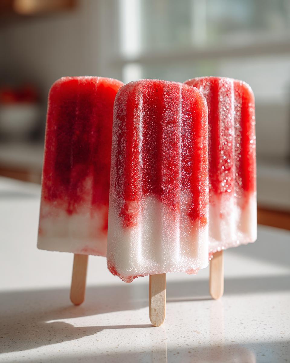 Amazing 95-Calorie Strawberry Breakfast Popsicles - memorecipes
